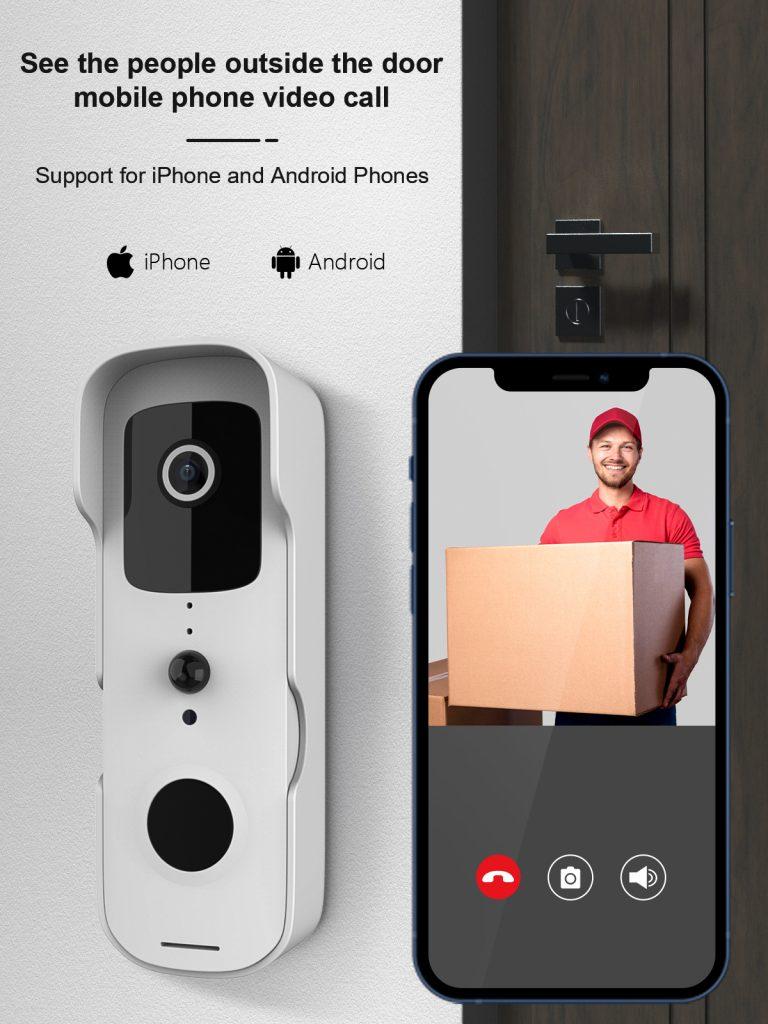 Slim Video Doorbell Security Camera – Oz Security Camera Warehouse