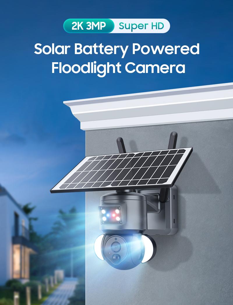 4G Solar Camera With Red & Blue Warning Lights – Oz Security Camera ...